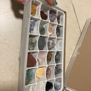 Crystal Collection Box Mineral Collection Box Natural Assorted Crystal ...