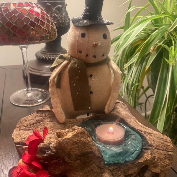 Primitive Snowman- Handmade Snowman - Primitive Snowman Doll ...