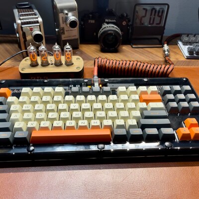 Nixie Clock Kit IN14 with Tubes and Wooden Enclosure. UPS Fast Shipping ...