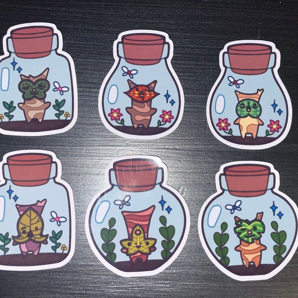 Legend of Zelda Korok Terrarium Sticker Set Waterproof Vinyl Stickers ...
