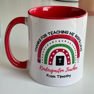 Personalized Sunday School Teacher Christmas Ornament, Sunday School ...