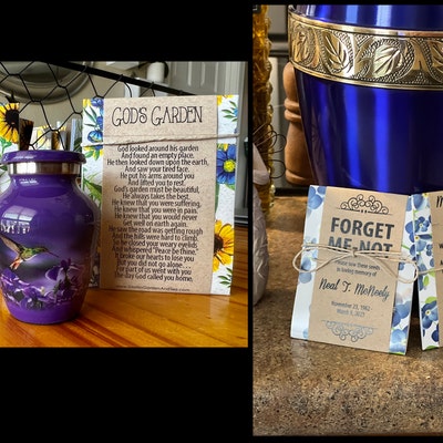 Memorial Bird Seed Packets With Green Foliage - Etsy