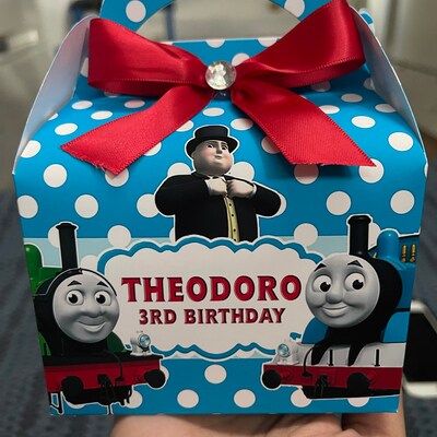 Thomas Tank Engine Childrens Party Box Gift Bag Favour - Etsy