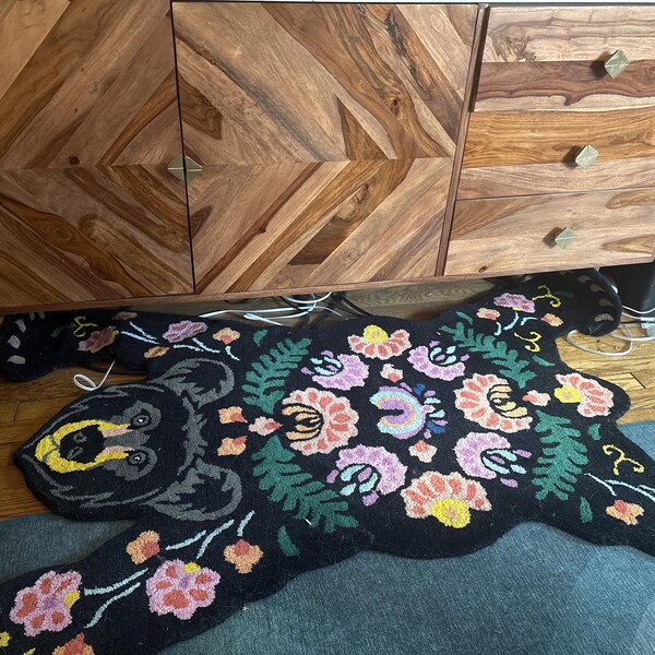 Squirrel Rug Kids Rugs Animal Rug Hand Tufted Rug Carpet Kids Room ...