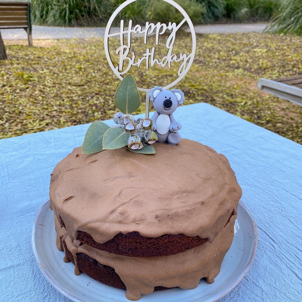 Australiana Cake Toppers, Australian Native Fondant Cake Topper, Koala ...