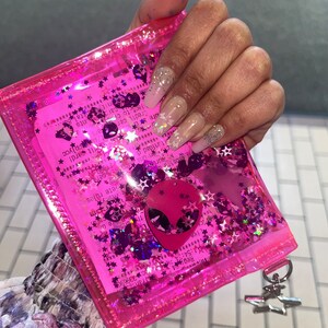 Liquid Glitter Tiny Wallet Life in Plastic, It's Fantastic Pink Small ...