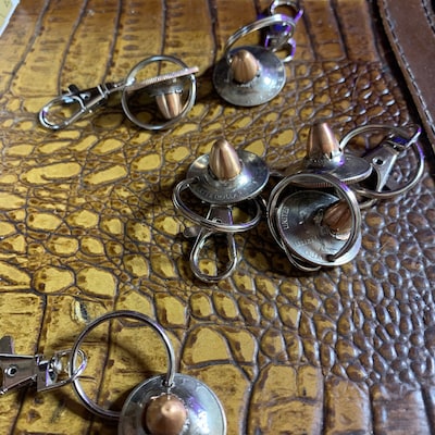 Unique Pair of Real 9mm Bullet Zipper Pull Charm or Keychain - Etsy