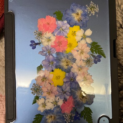 Hand Pressed Real Dried Flowers Custom Letter Number Symbol Lamp,resin ...