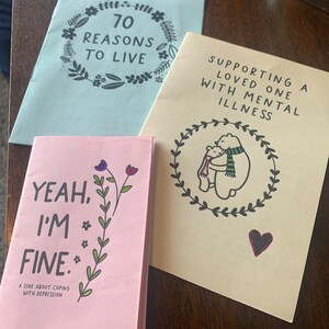 I'm Fine: Coping With Depression Zine Self Harm - Etsy