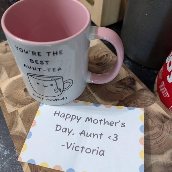 Personalized Best Aunt-tea Mug, You'll Always Be My Favorite Aunt-tea ...