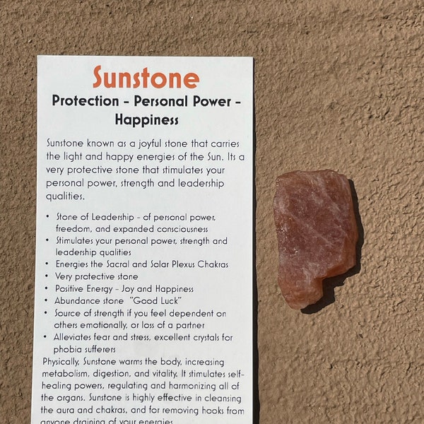 Raw Sunstone Crystal - Grade AAA - Raw Sparkly Sunstone - Crystal ...
