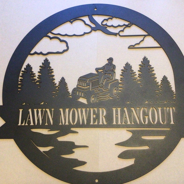 Lawn Mower Metal Monogram - Etsy