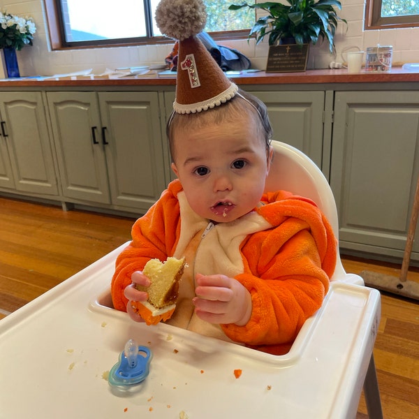 Rust Birthday Hat - Rust Party Hat - First Birthday - Birthday Party ...