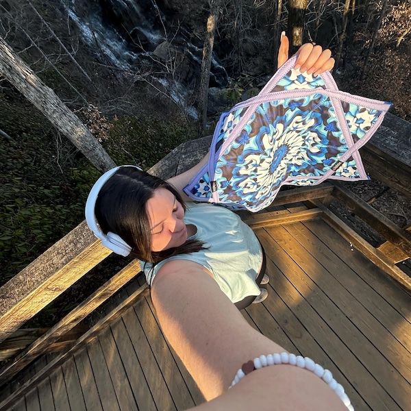 Trippy Squid Flowstar - "v2.0" UV Reactive Sacred Geometry Purple/pink ...