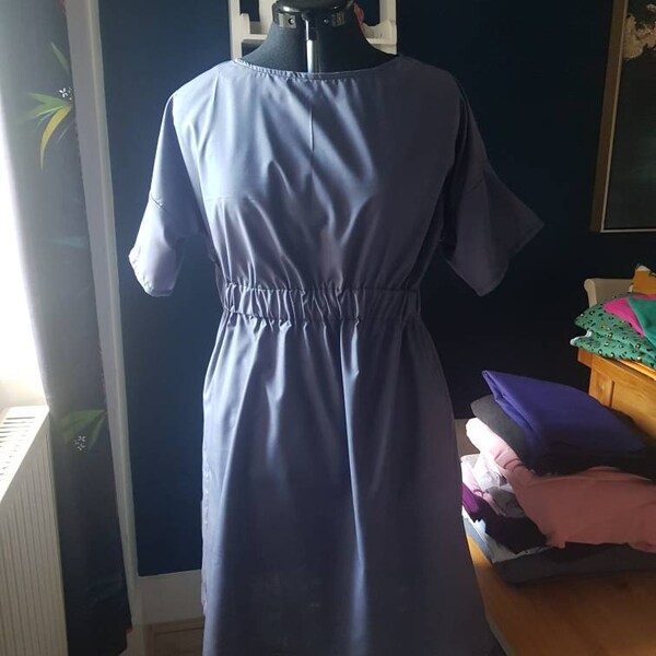 Funnel Neck Tunic Sewing Pattern, PRINTED PAPER PATTERN, Oversized ...