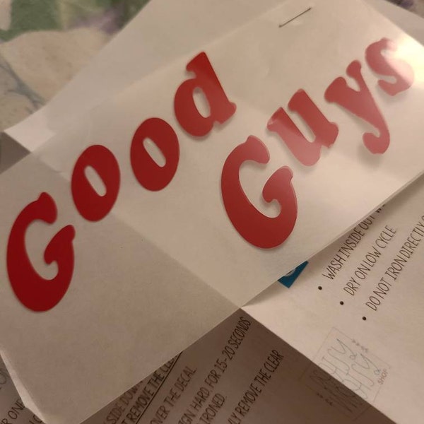 Chucky Child's Play Good Guys Doll Logo Vinyl Iron-on Decal - Etsy