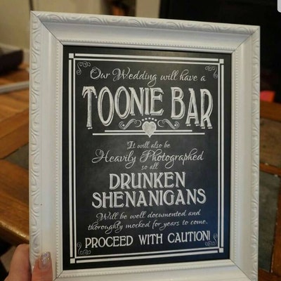 Toonie Bar Printable Wedding Sign DIY Digital Instant Download - Etsy