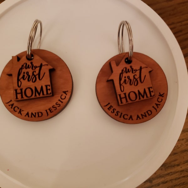 Personalized New Home Key Chain/welcome Home Keychain/our First Home ...
