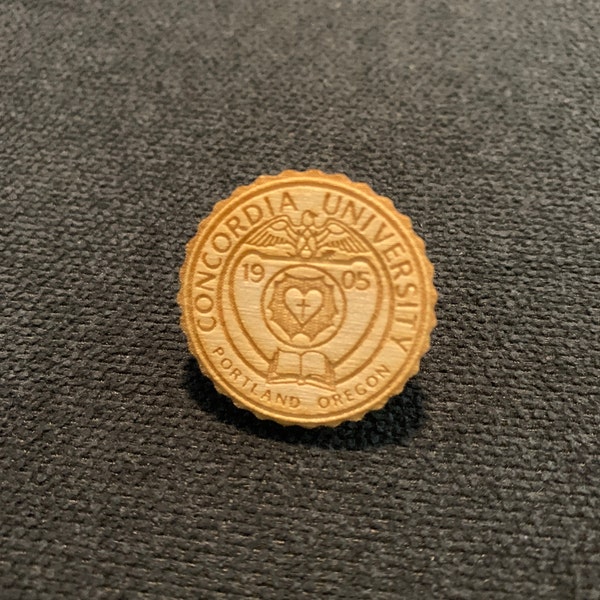 Personalized Custom Wooden Laser Engrave Lapel Pins Custom Pin Hero ...