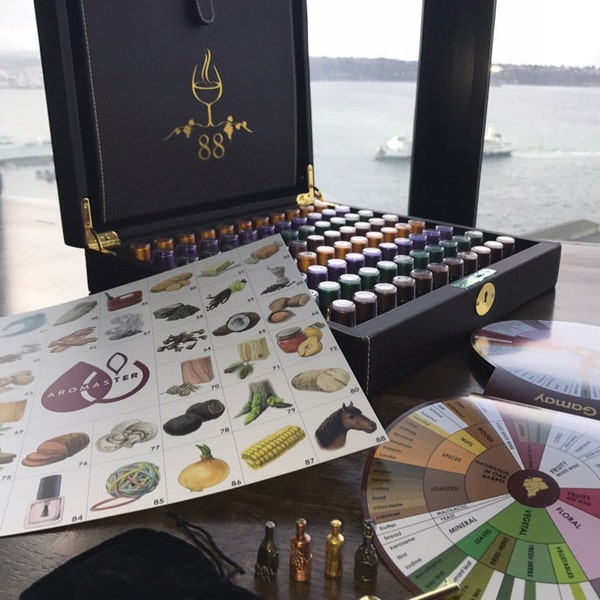 Master Wein-Aroma-Set (88 Aromen), Wein-Aromarad enthalten - Etsy.de