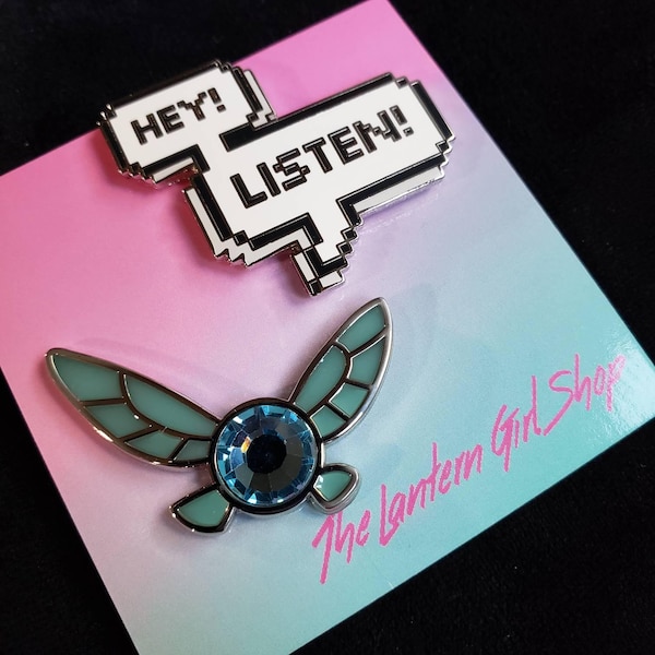 The Legend of Zelda - Hey Listen! Navi Pin Set! - Etsy