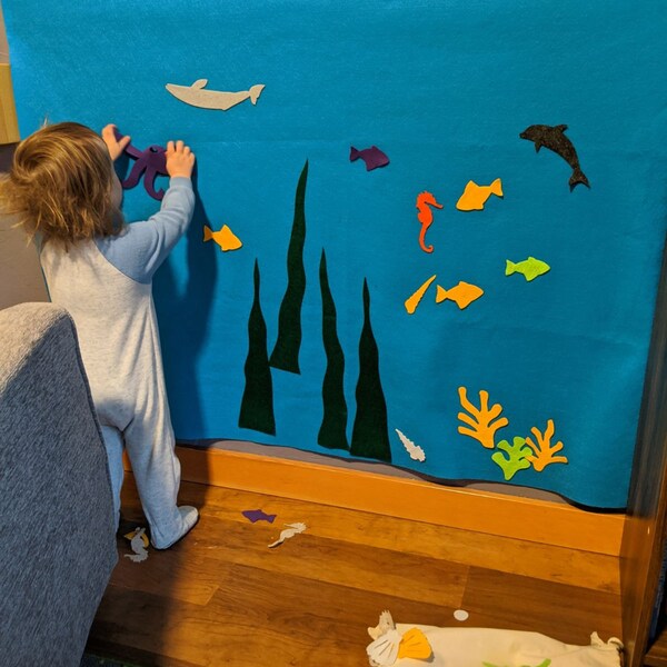 Ocean Felt Wall // Montessori Educational Gift // Kids Ages 3, 4, 5, 6 ...