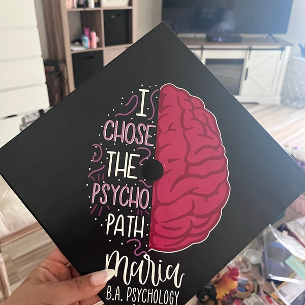Custom "psycho Path" Graduation Cap Topper, Psychology Graduation Cap ...