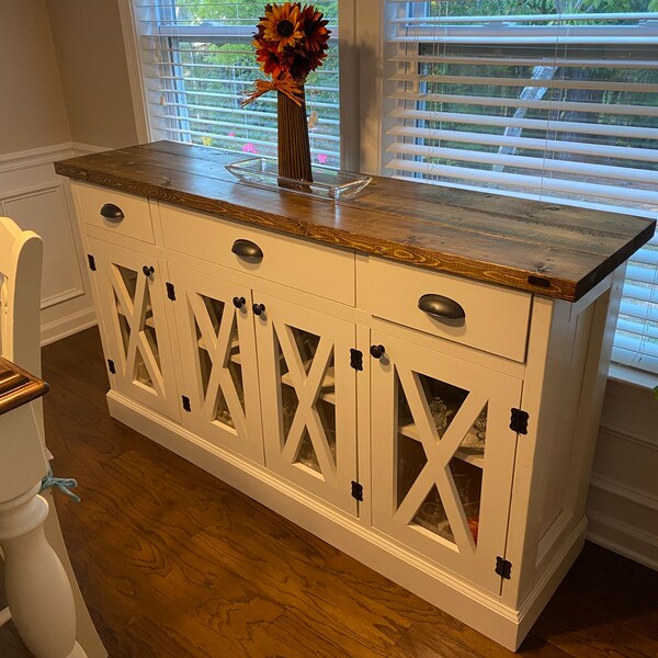 Custom Rustic Farmhouse Buffet - Etsy