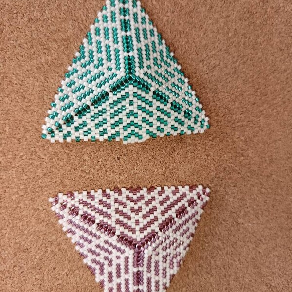 Peyote Triangle Pattern With Instruction, Peyote Triangle Instruction ...