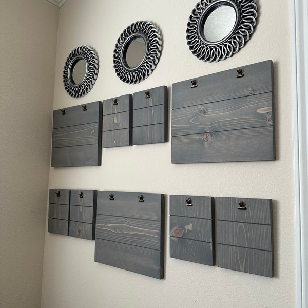 Shiplap Style Rustic Clip Frames, 8x10/5x7/4x6 Photo, Wall Decor ...
