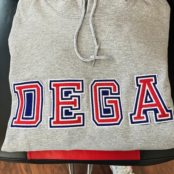 Two Applique Layers Double Outline Sport Font Double Applique Block ...