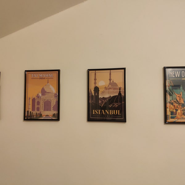 Istanbul Turkey - Vintage Travel Poster - Etsy