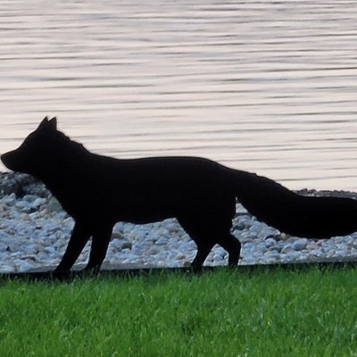 Rusty Fox / Metal Fox Garden Decor / Fox Gift / Garden Fox / Metal ...