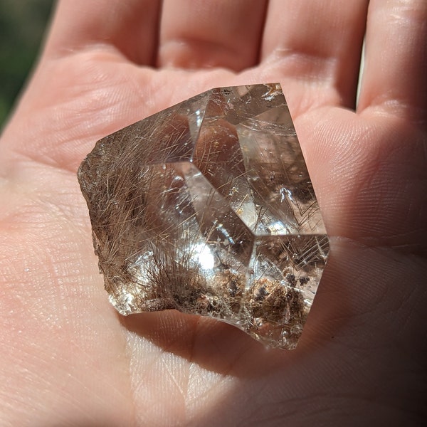 Extra High Grade Garden Rutilated Quartz Freeform| Hematite Inclusion ...