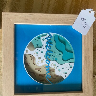 Welcome Sign Shadow Box, Welcome Sea Shadow Box, Beach House Signs for ...