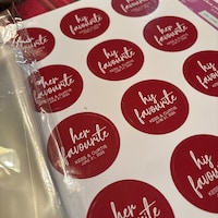 His Favorite & Her Favorite Favor Labels + Bags | Wedding Favours ...