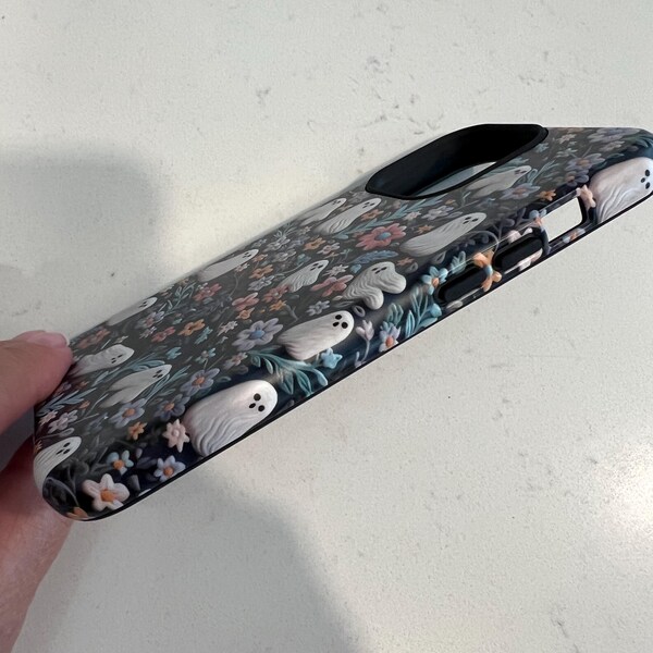 Paradise Pastures Embroidered Look Phone Case Scenic Farm Chic Faux ...