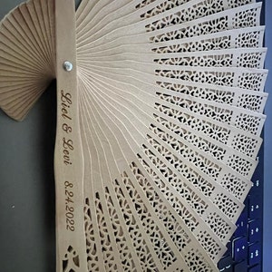 Personalized Wedding Fans Custom Wedding Fans Intricately - Etsy