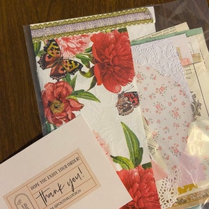 Ephemera, FLOWERS, Ephemera Pack, Floral Ephemera Pack, Junk Journal ...
