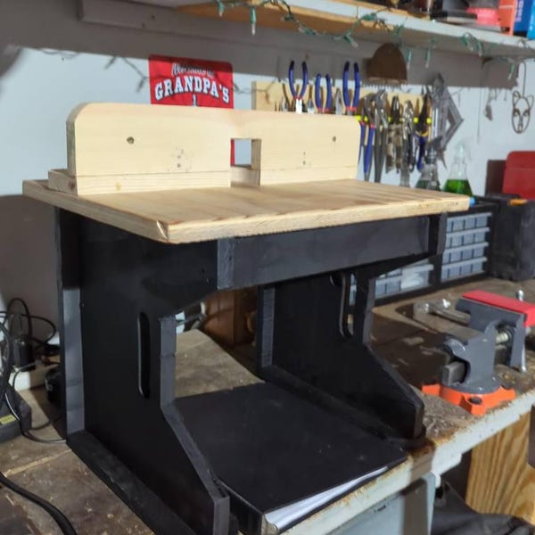 Compact Router Table Build Plans: DIY Woodworking Project (CNC Files ...