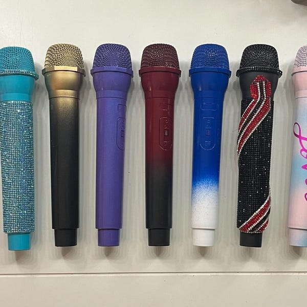 Ombre Gradient Prop Microphones Concert/festival Tour Fake Mic Cosplay ...