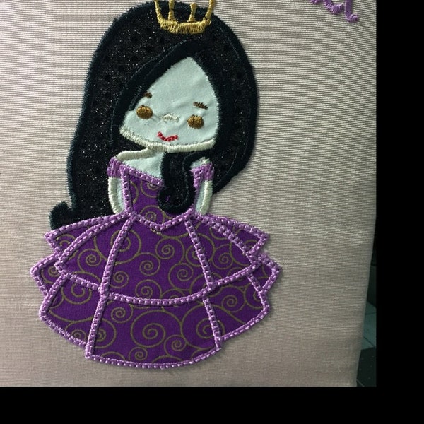 Princess 2 Applique Design, Long Hair Princess Life, Fairy Tale ...