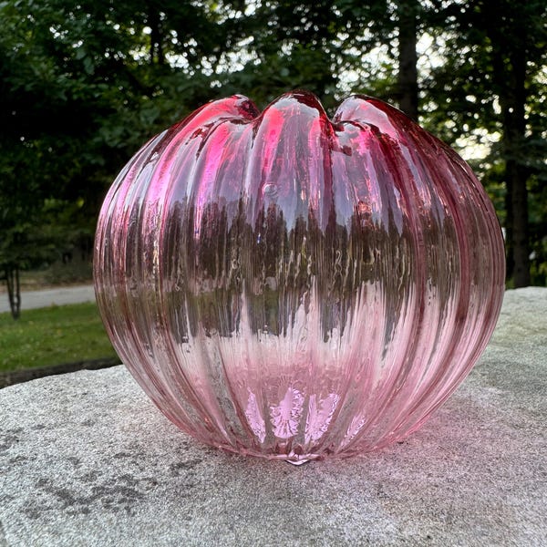 1930's Westmoreland Pink Depression Glass Basket With Pink Selenium ...
