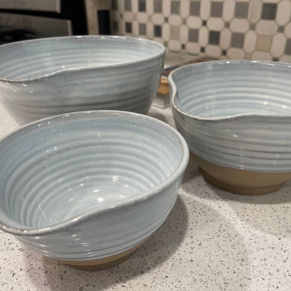 Medium Urn, Ice Blue, Handmade Ash Keeper Capacity 162 Cubic Inches 8 ...