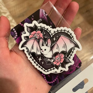 Little Bat Vinyl Sticker - Etsy