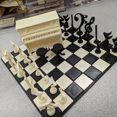 Musical Chess Set Chess Set Notes - Etsy