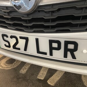 German Font Pressed Aluminium Number Plates With Country End Emblems - Etsy