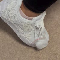 Wedding Personalized Sneakers • Prom • Graduation Pearl Crystal Bridal ...