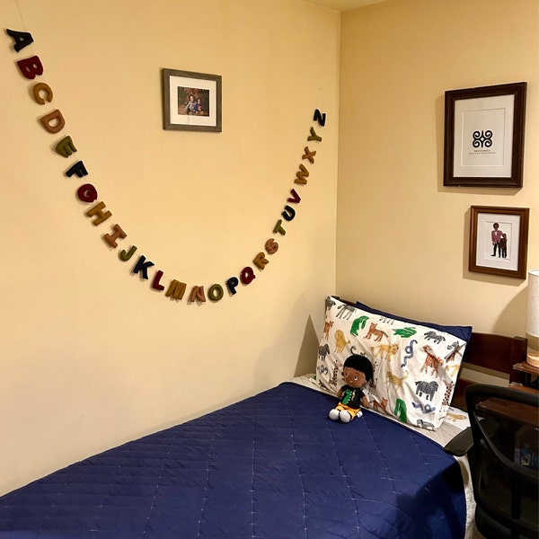 Alphabet Garland Felt | ABC Garland | Kids Christmas Present - Etsy