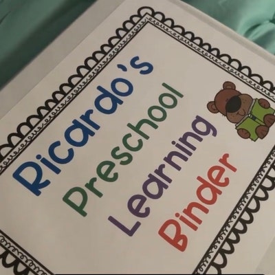 Preschool Learning Binder Printable DIGITAL DOWNLOAD - Etsy